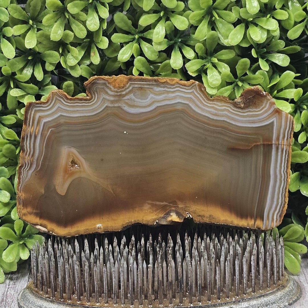 Banded Agate - Rough Lapidary Slab - Unpolished - Etsy