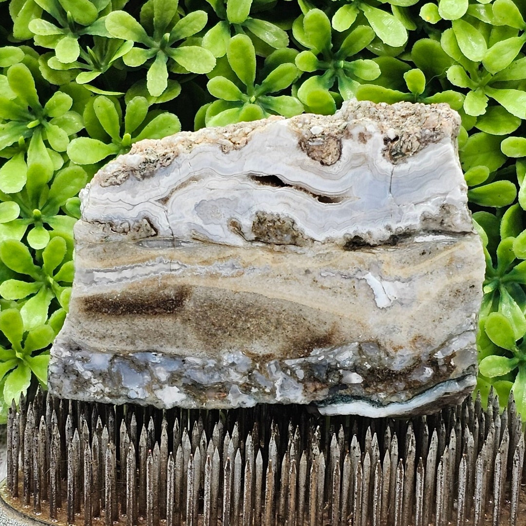 Picture Tube Agate - Rough Lapidary Slab - Unpolished - Etsy