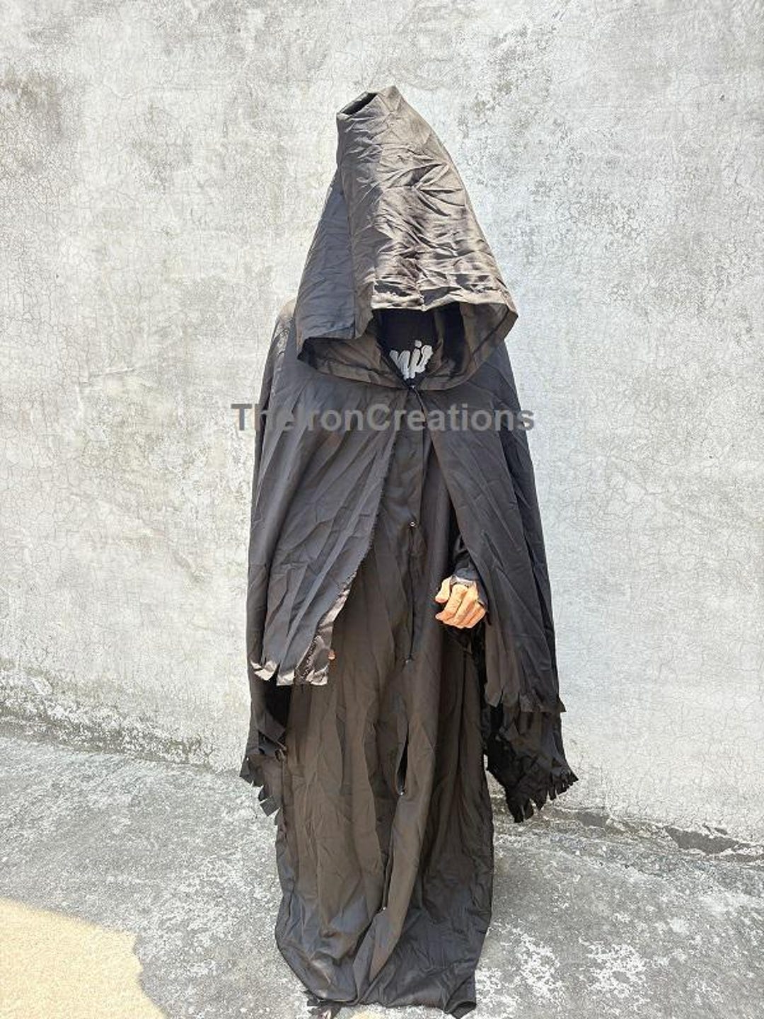 Witch King Black Cloak Costume - Nazgul Ring Wraith Cosplay Halloween ...