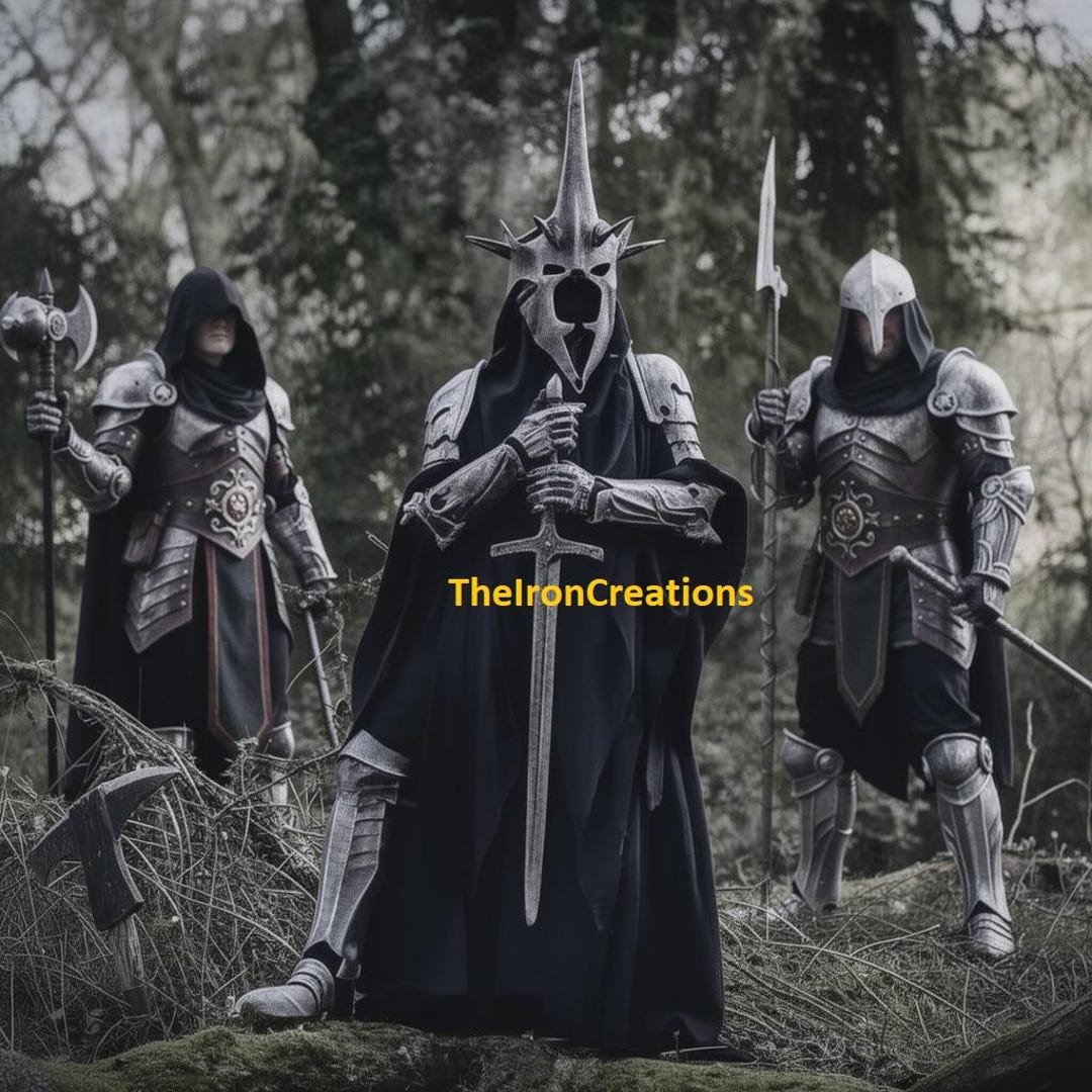 Nazgûl Armor Costume Set – 18-gauge Steel Dark Rider Cosplay Suit ...