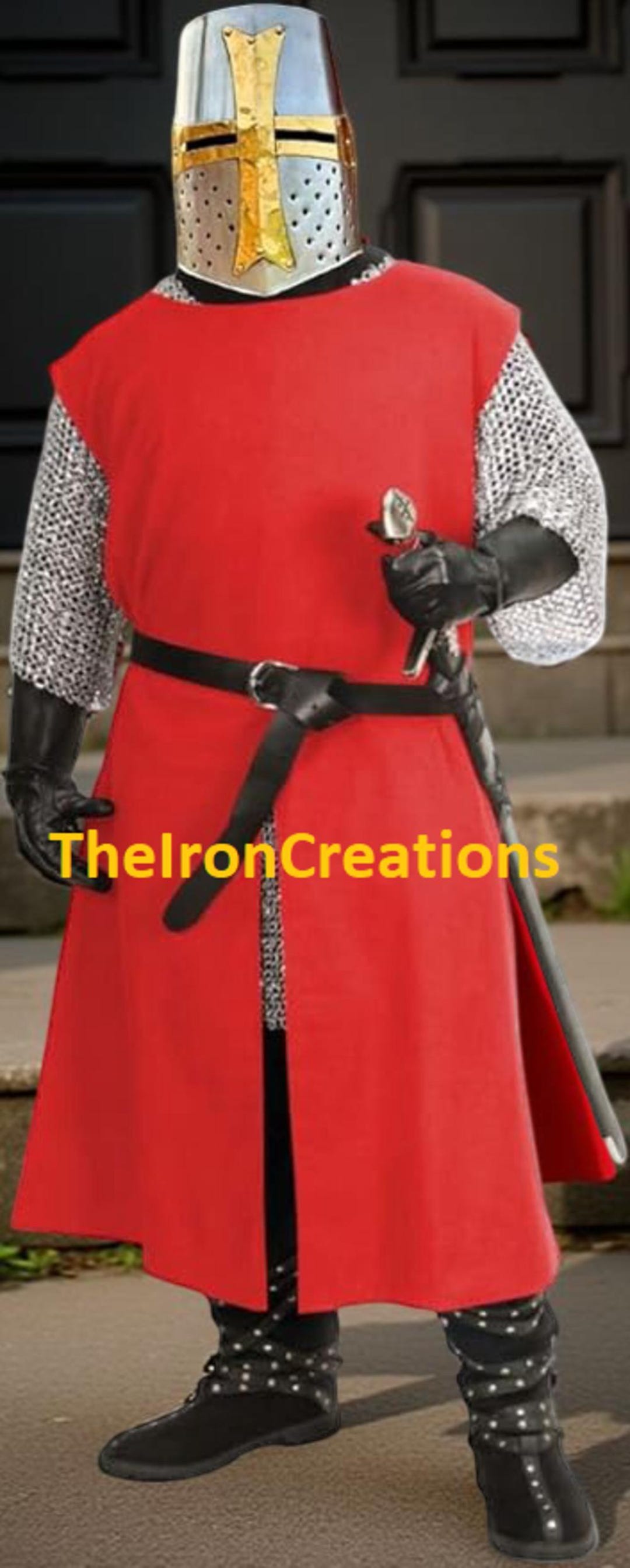 Handcrafted Medieval Surcoat Tunic – Knight’s Tabard With Embroidered ...