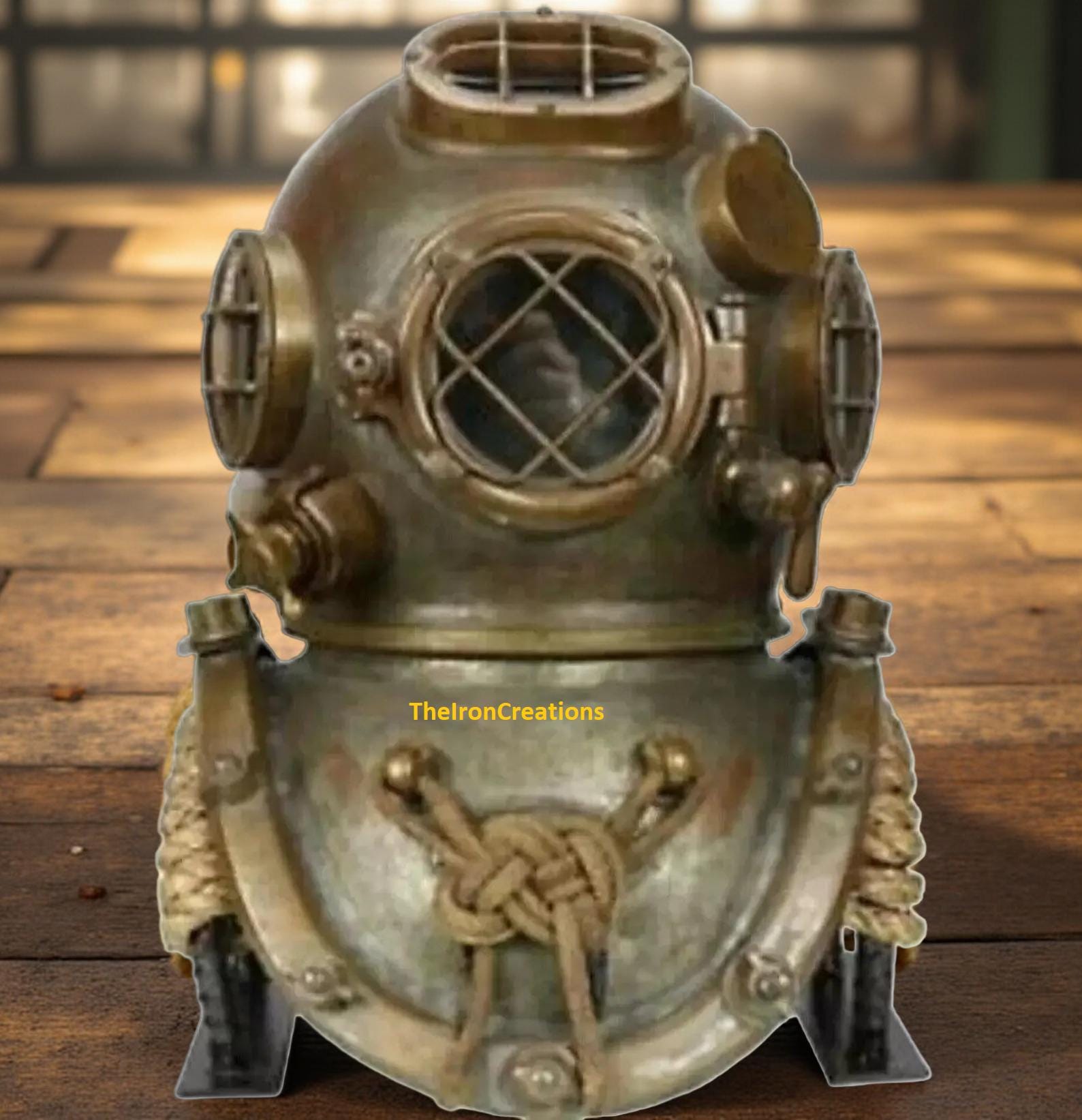 Mark V U.S. Navy Diving Helmet Replica, Solid Steel Brass Aluminum ...