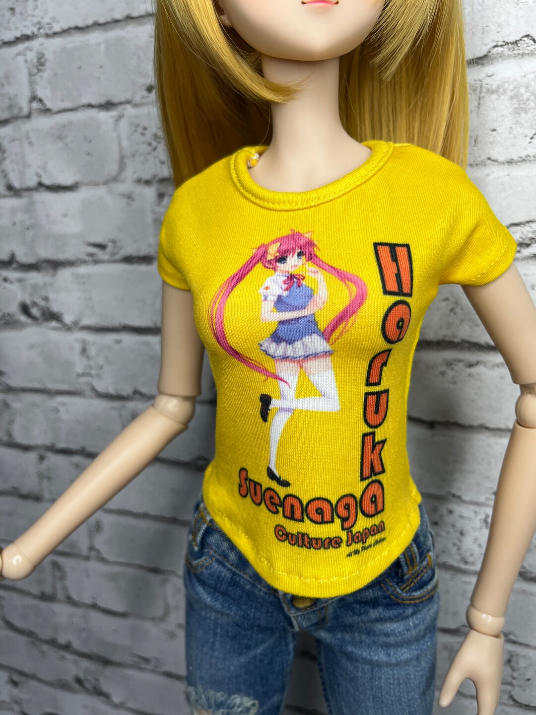 Yellow Haruka T-shirt for Smart Dolls - Etsy