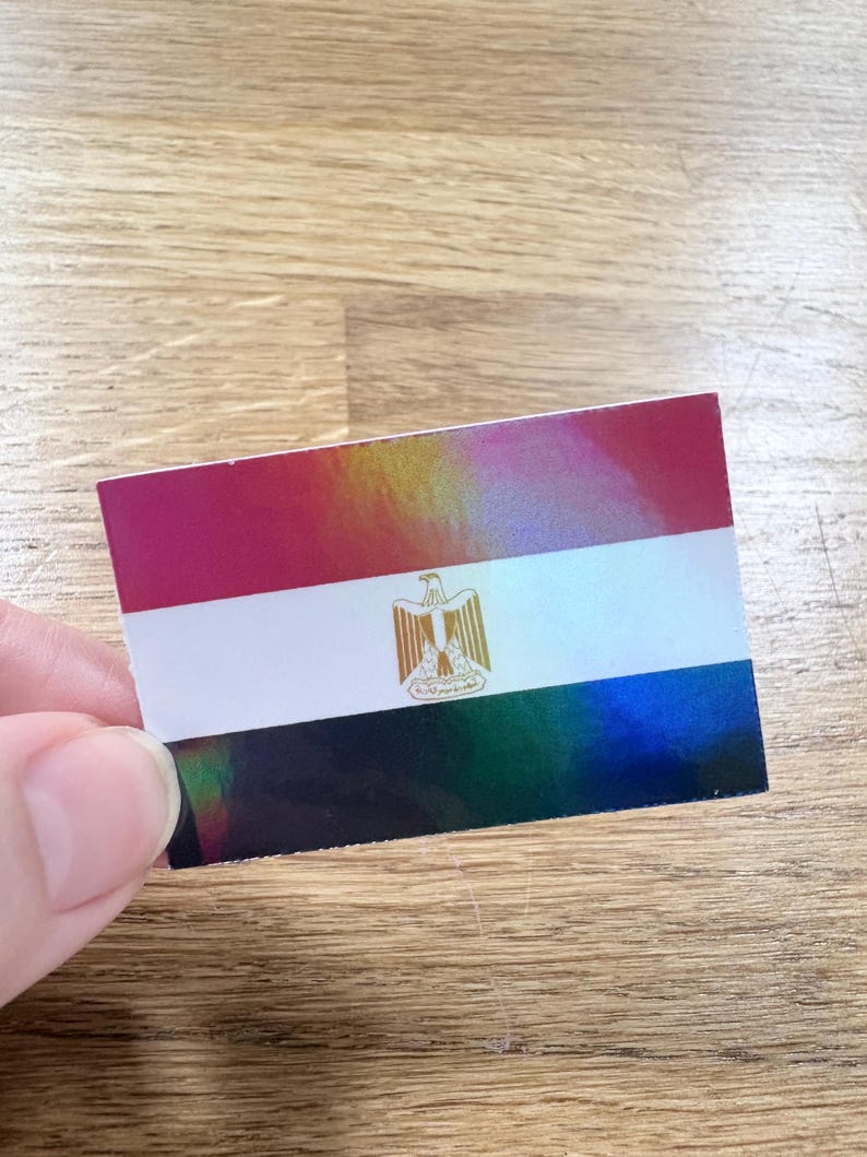 Egypt Flag Sticker | Hand Drawn Vinyl Decal for Laptops, Luggage - Etsy UK