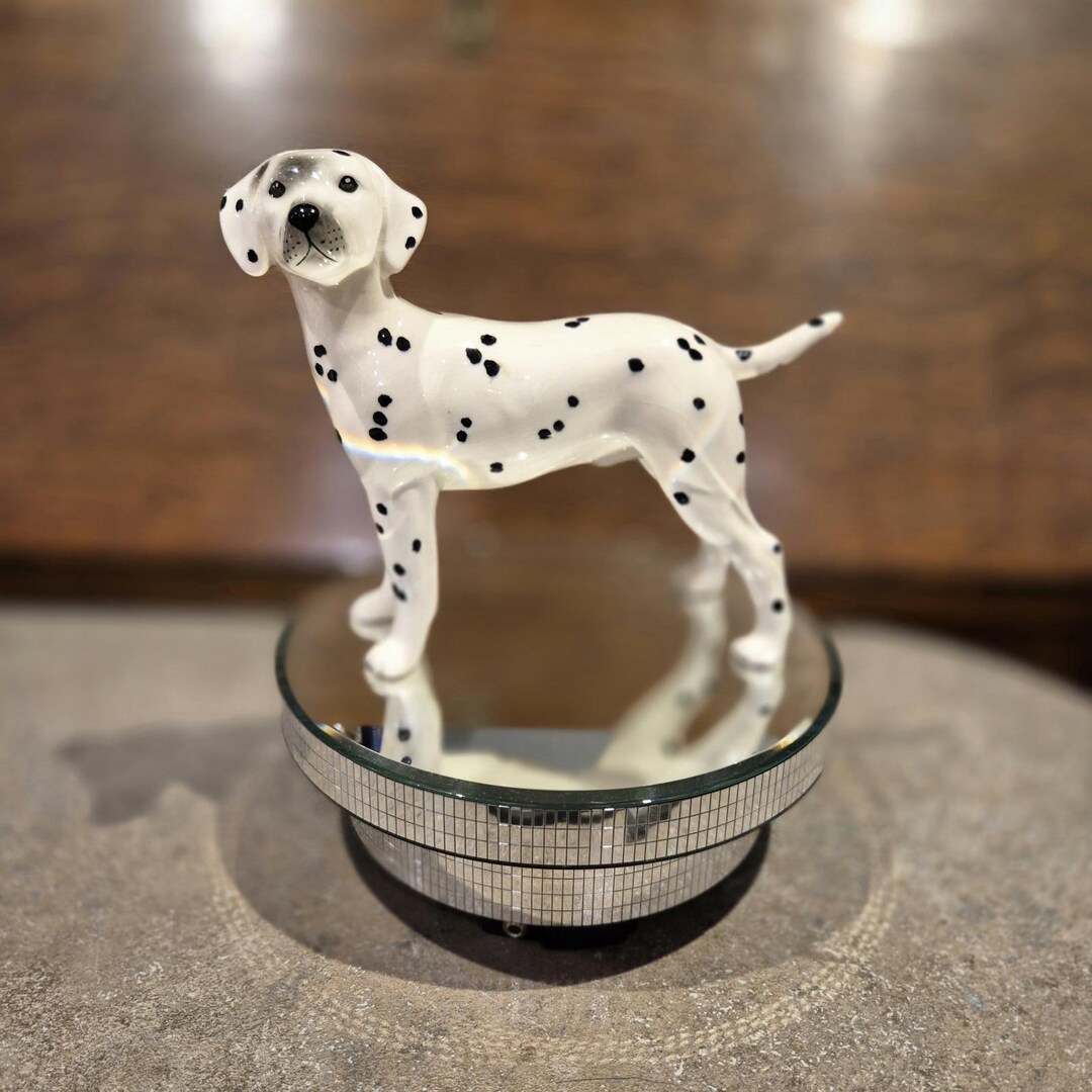 Vintage Coopercraft Porcelain Figurine of a Dalmation. Minor Crazing to ...