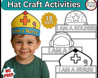 Community Helper Hat Craft, Career Day Activity (digital Download) - Etsy