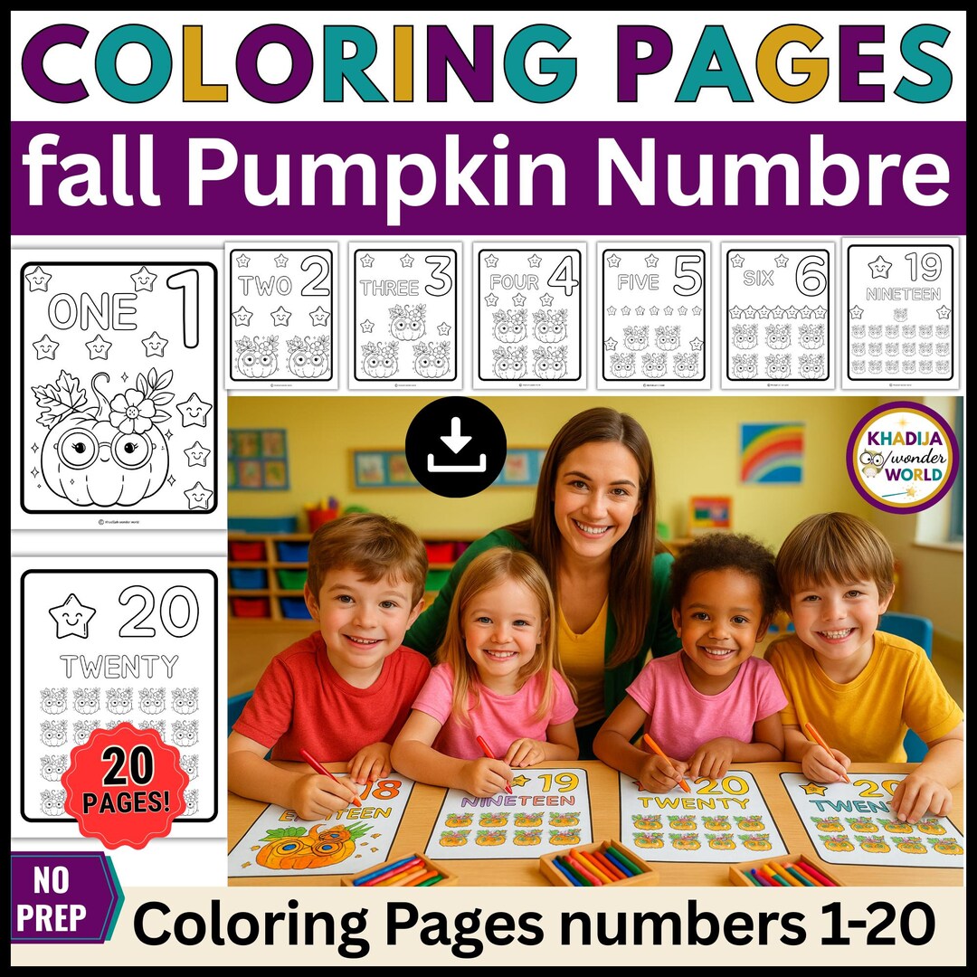 Pumpkin Coloring Pages Numbers 1-20, Fall, Autum Pumpkin Coloring Pages ...