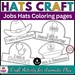 Labor Day Community Helpers Hat Coloring Craft Activity for Dramatic ...