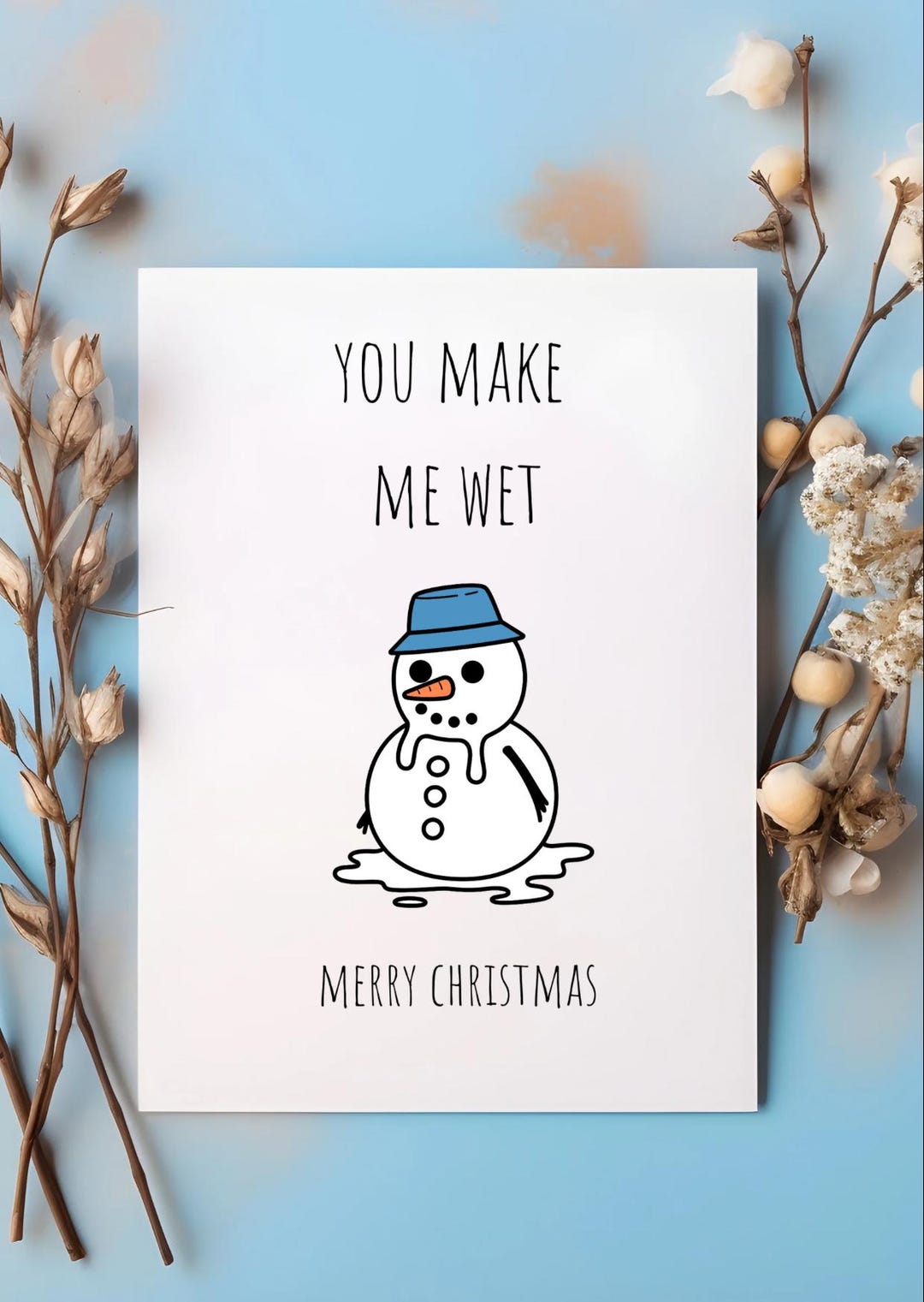 Naughty Christmas Card, Christmas Card,holiday Card, Card for Christmas ...