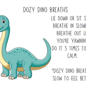 Dinosaur Emotional Regulation Printable Bundle for Kids | Feelings ...