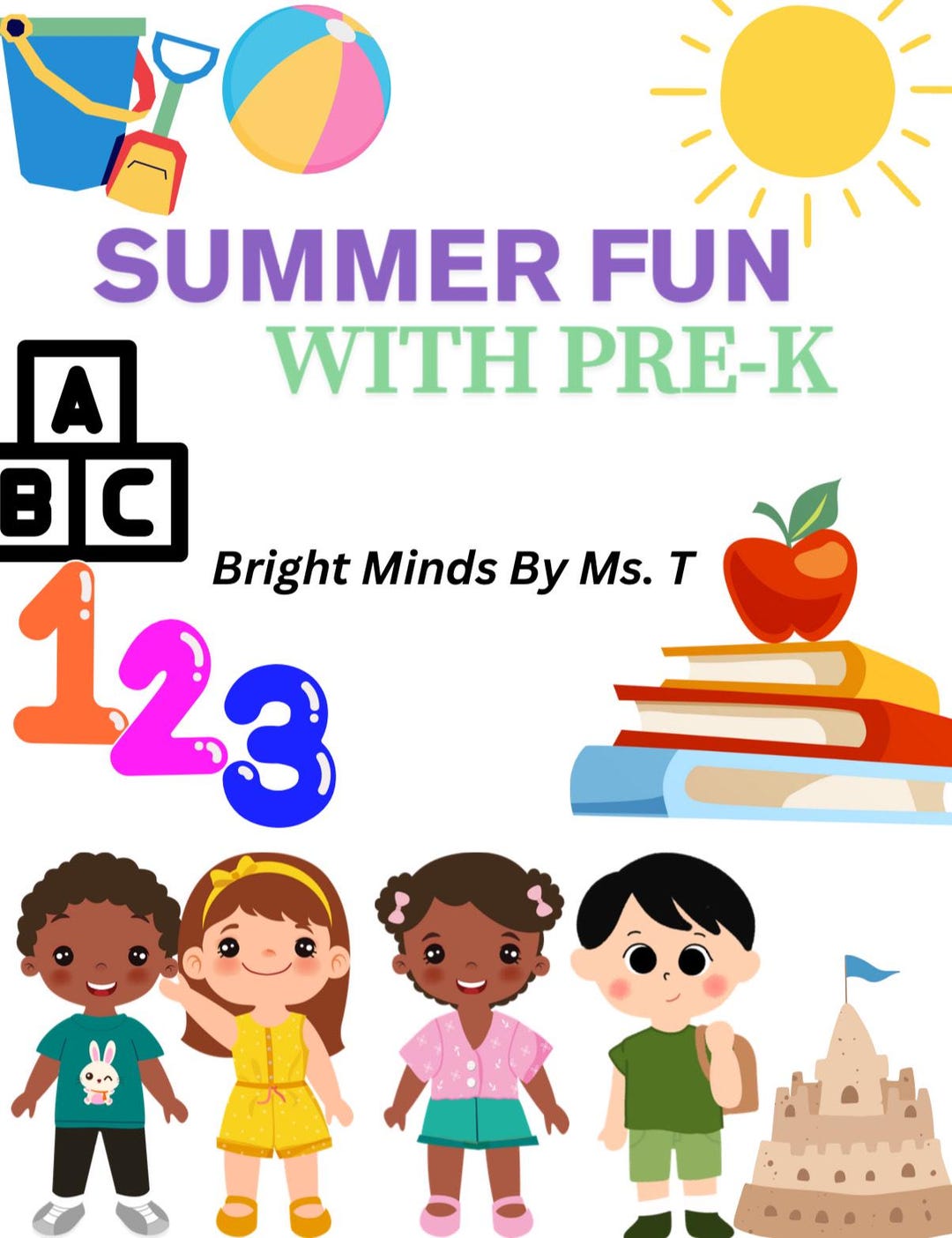 Pre-k Summer Learning Packet | Sight Words, Letter Sounds, Counting ...