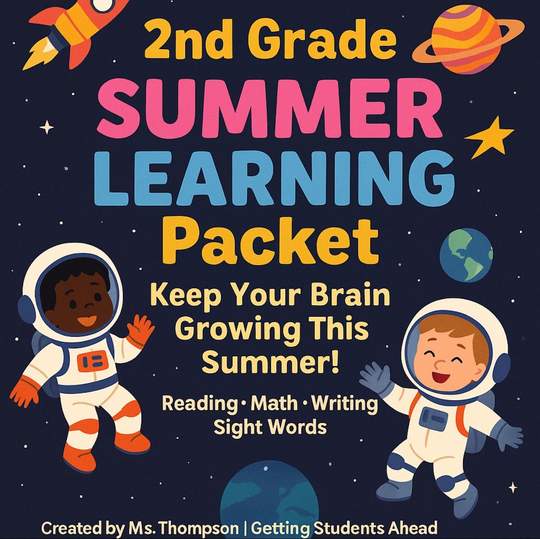 2nd Grade Summer Review & Readiness Packet - Etsy