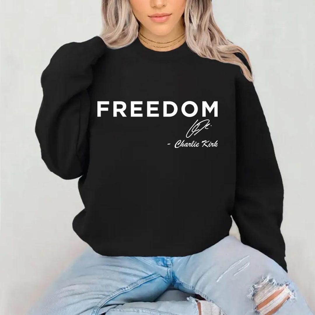 Charlie Kirk Freedom With Signature PNG Digital File - Etsy UK