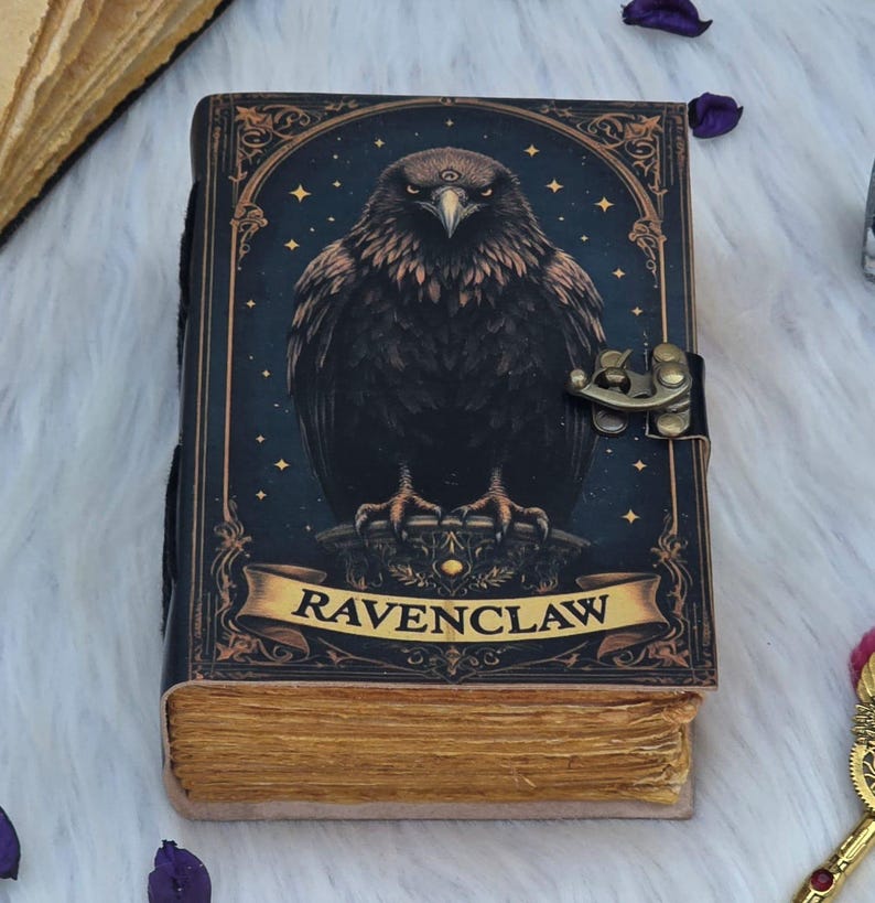 Ravenclaw Journal | Gothic Raven Grimoire, Blank Book of Shadows - Etsy