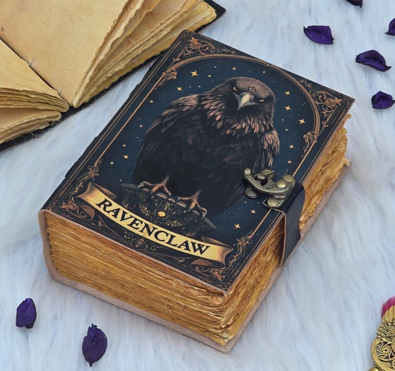 Ravenclaw Journal | Gothic Raven Grimoire, Blank Book of Shadows - Etsy