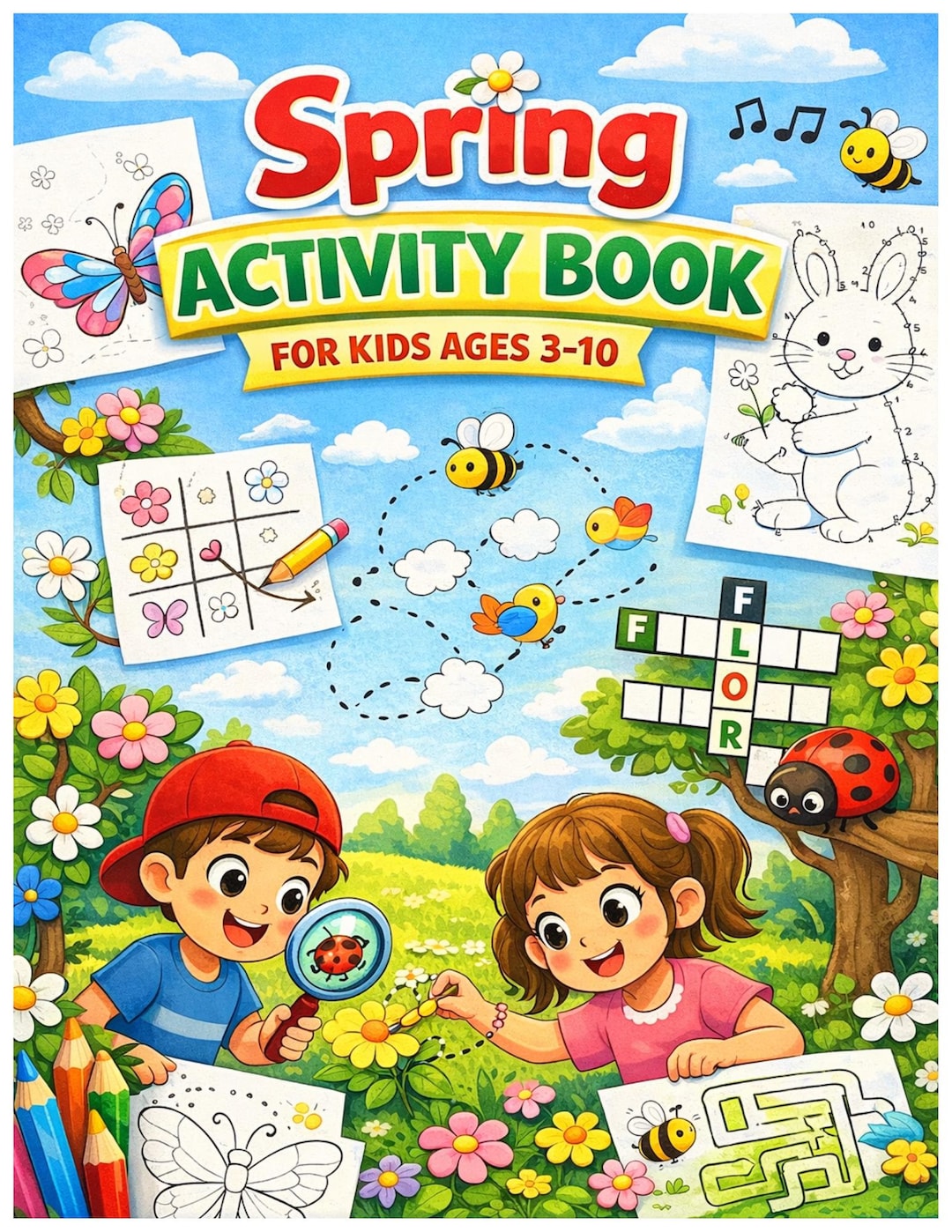 Spring Activity Book Printable for Kids | 50+ Fun Coloring Pages ...