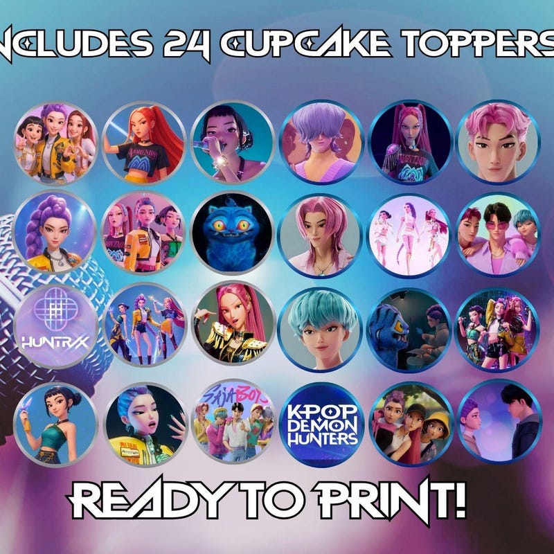 Kpop Party Supplies Printable - Etsy