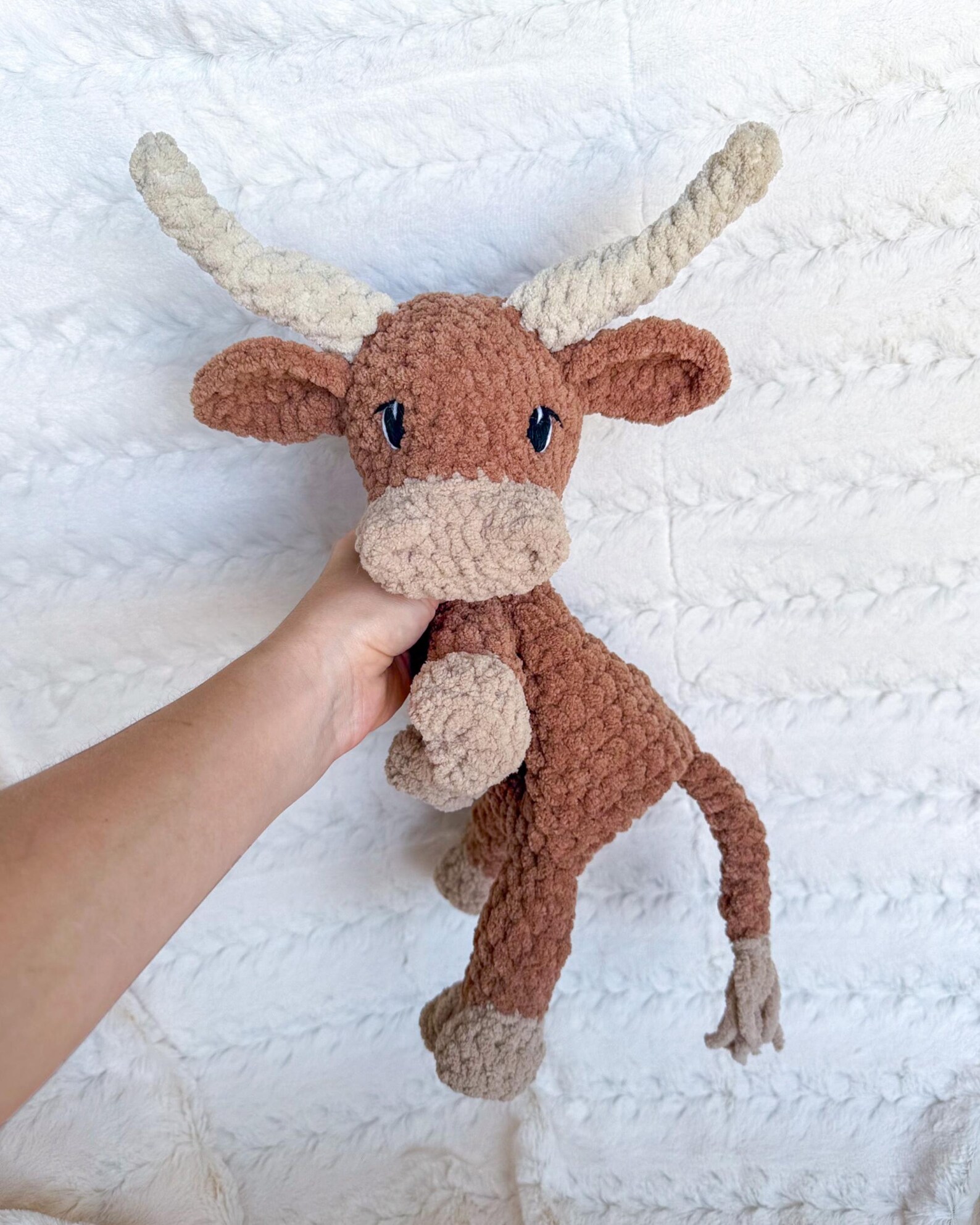 Mr. Longhorn Crochet Pattern | Low Sew Amigurumi | Farm Animal Crochet ...