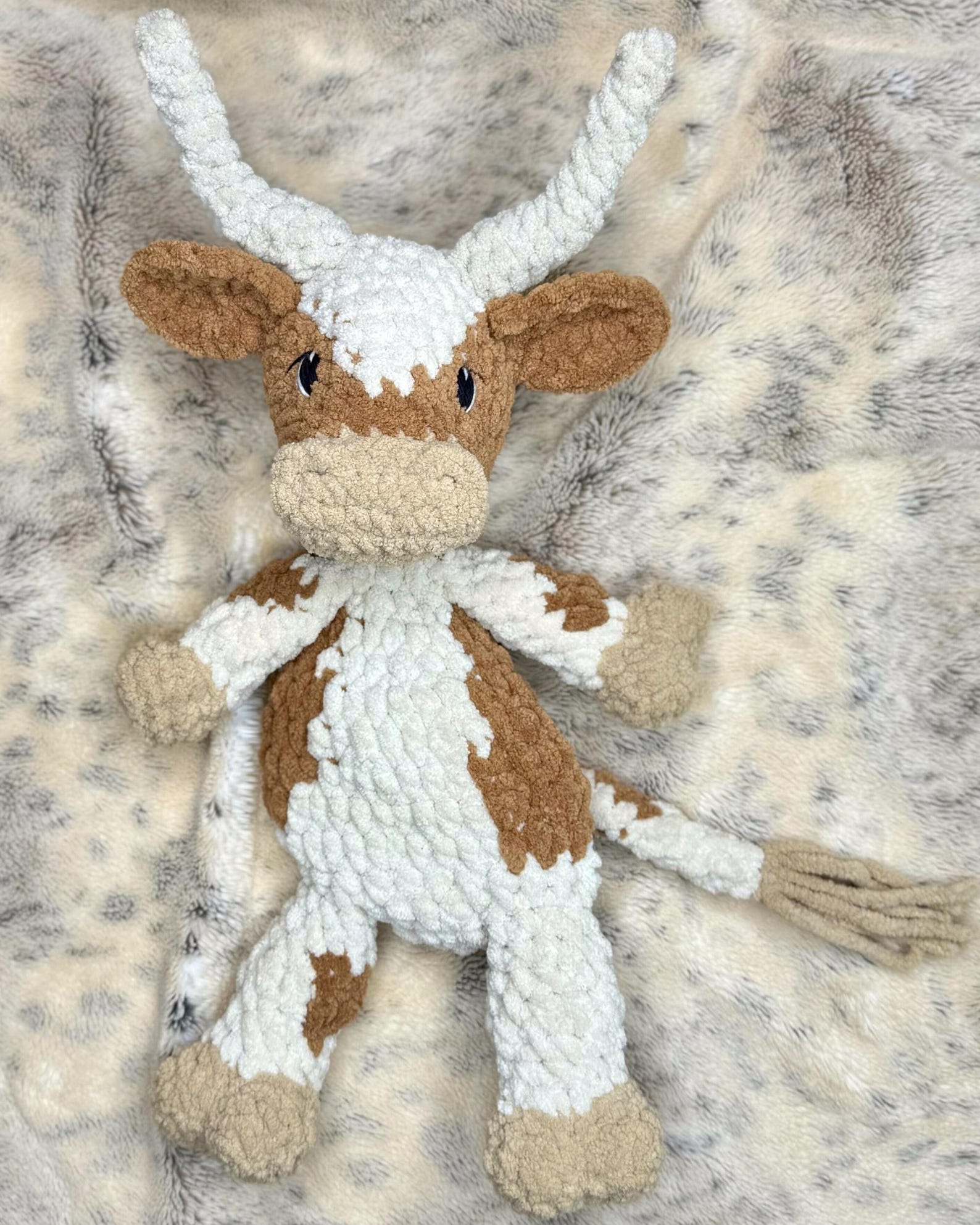 Mr. Longhorn Crochet Pattern | Low Sew Amigurumi | Farm Animal Crochet ...
