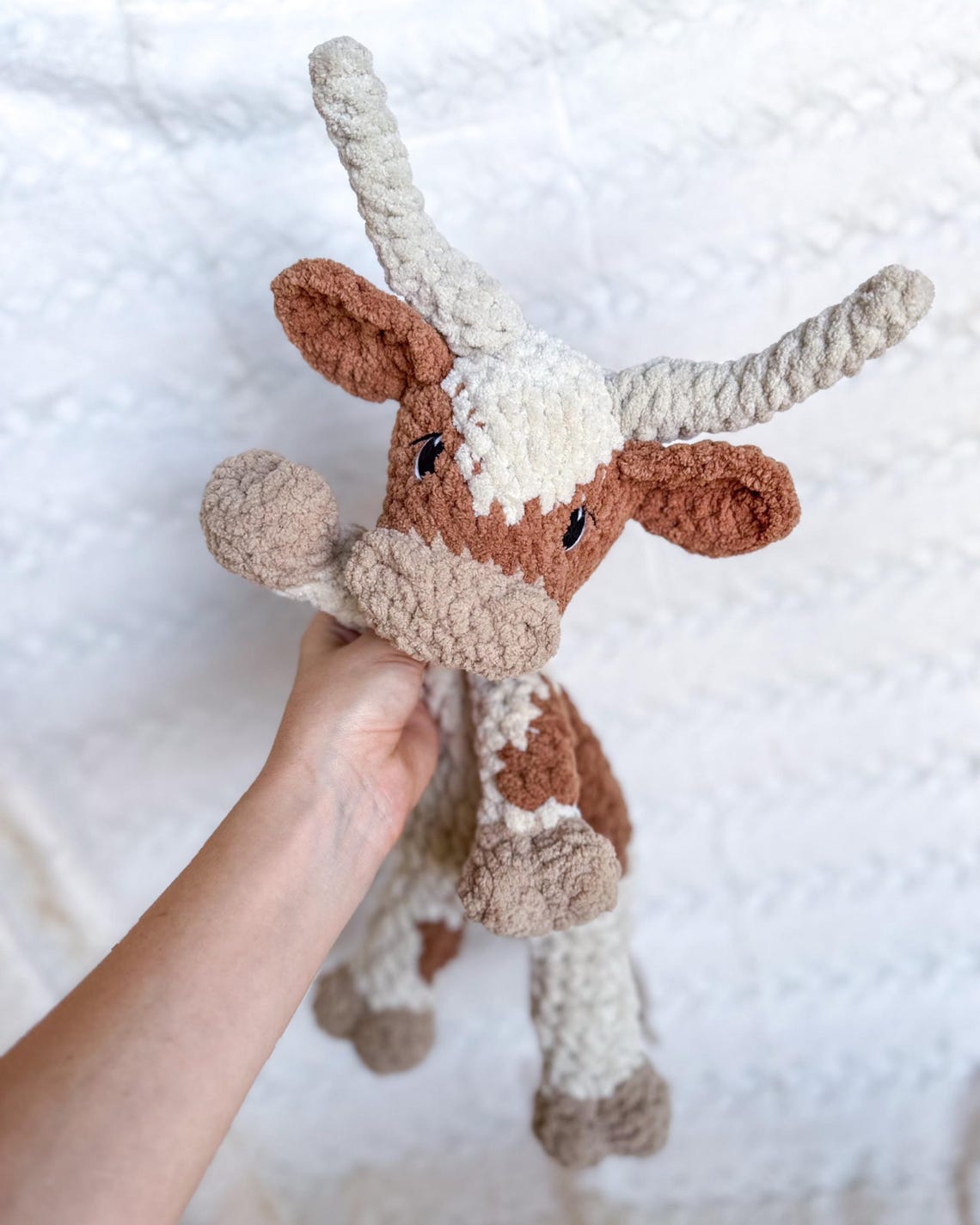 Mr. Longhorn Crochet Pattern | Low Sew Amigurumi | Farm Animal Crochet ...