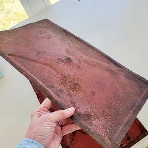 Vintage Metal Vent Covers, Antique Rusty Red Chippy Panels, Ornamental ...