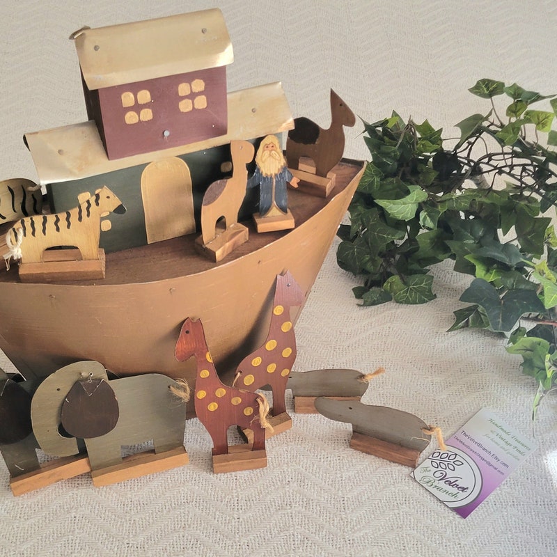 Wooden Noahs Ark - Etsy