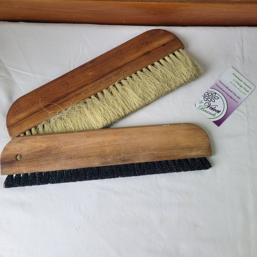 Vintage Wallpaper Brushes Set of 2 Wood Handled Vintage Tool Pair ...
