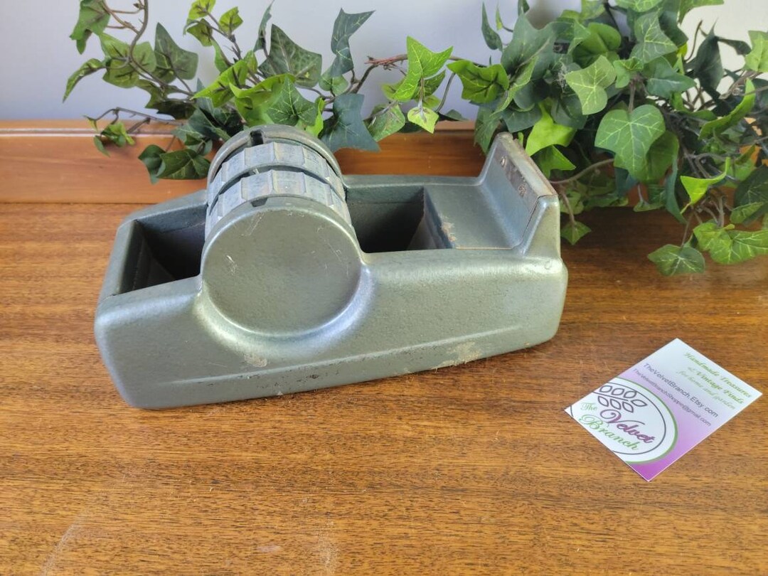 Antique Industrial Tape Dispenser. Vintage Scotch Tape Double Roll ...