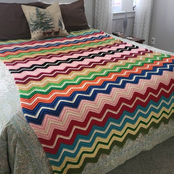 Multi Colored Throw - Etsy