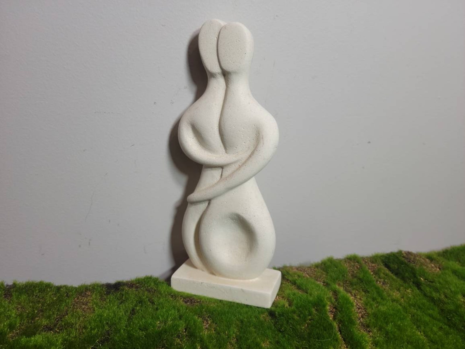 Modern Stone Couple Statue Hugging Loving Figurine Sculpture | Etsy