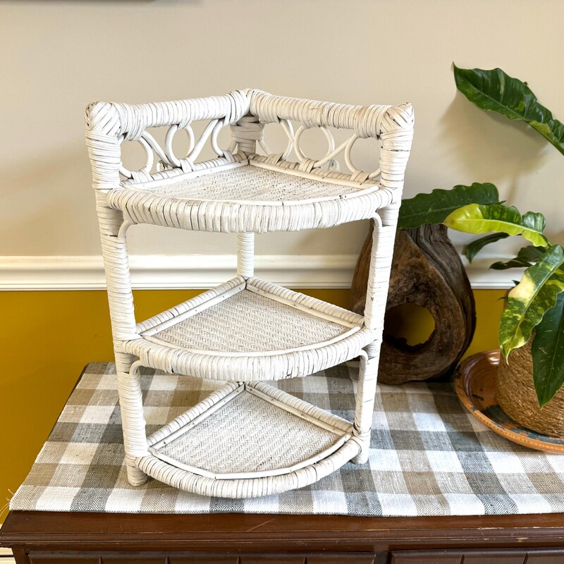 Wicker Corner Shelf - Etsy