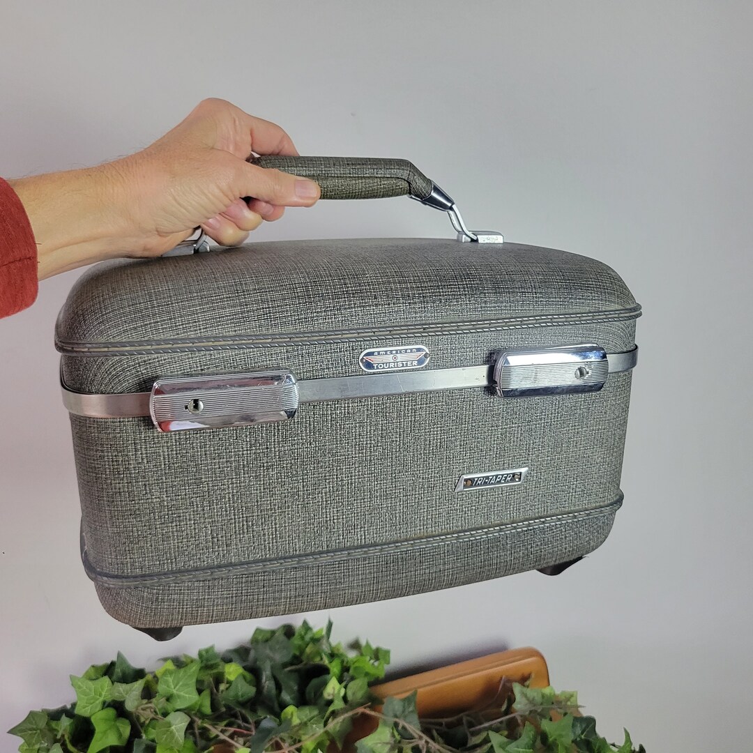 Vintage Train Case With Keys Lockable Retro Cosmetic Make-up - Etsy