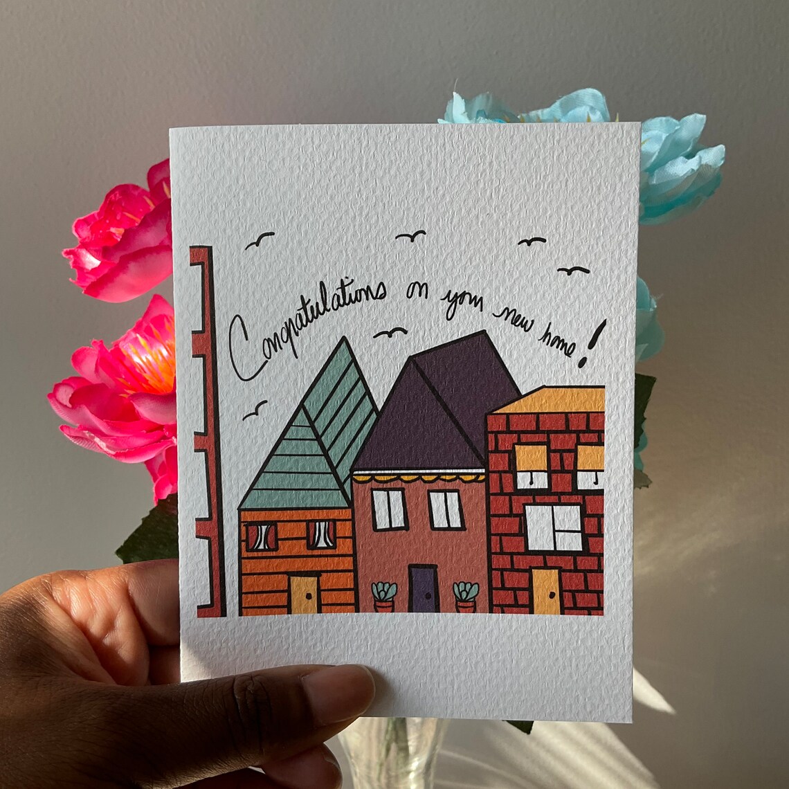 New House Card, Housewarming Gift, New Place Card, Congratulations Card ...