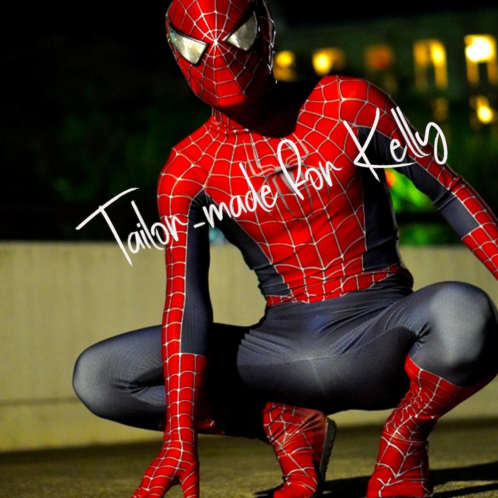 Tailor-made Sam Raimi Spider-man Suit,,with Face Shell and Magnetic ...