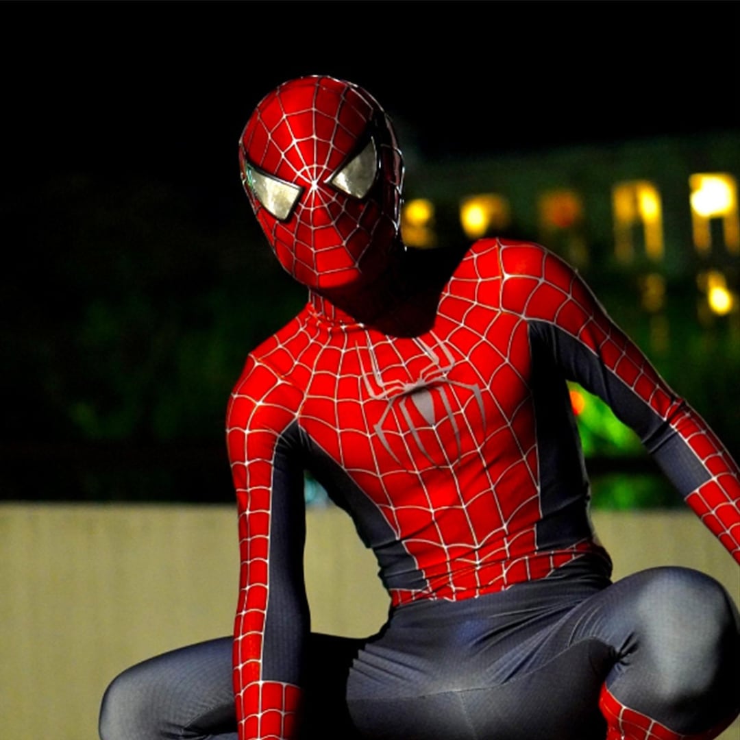 Tailor-made-spiderman Tobey Costume,with Face Shell and Magnetic Lenses ...