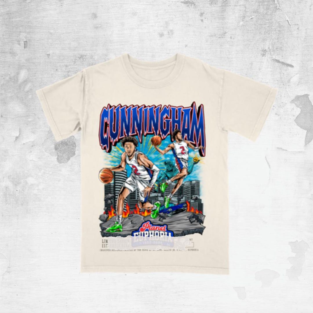Cade Cunningham Basketball Tee | Bootleg Vintage Graphic Shirt | Retro ...