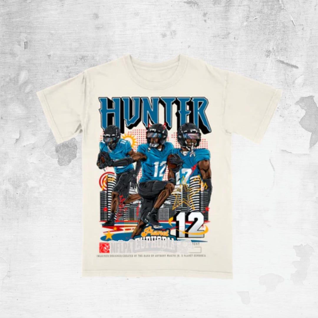 Hunter Retro Bootleg Football Graphic Tee, Vintage 90s Sports Cartoon ...