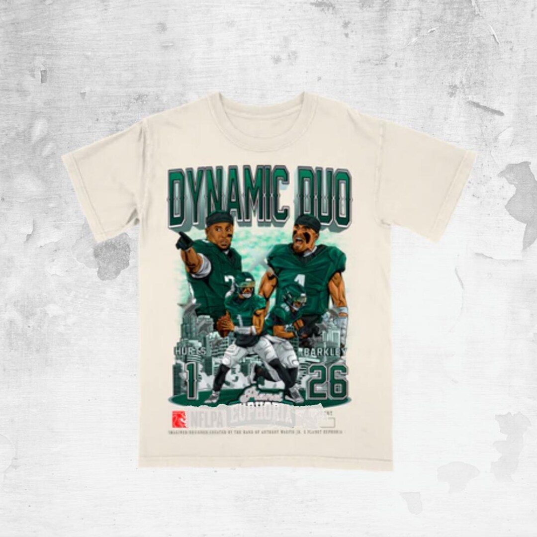 Dynamic Duo Vintage Bootleg Football Tee, Retro 90s Cartoon Sports ...