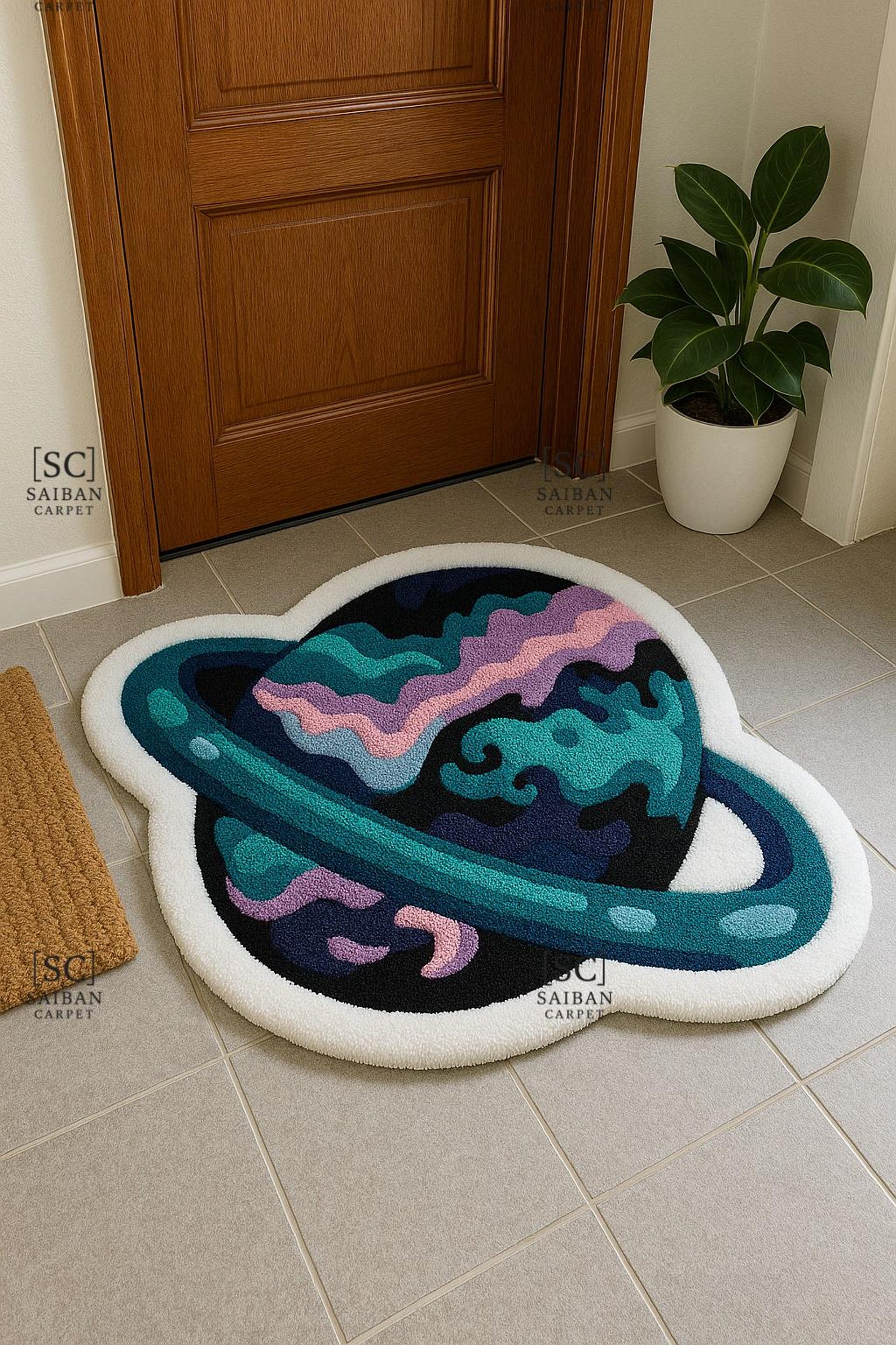 Hand-tufted Wool Galaxy Rug: Colorful Space Theme Kids Carpet - Etsy