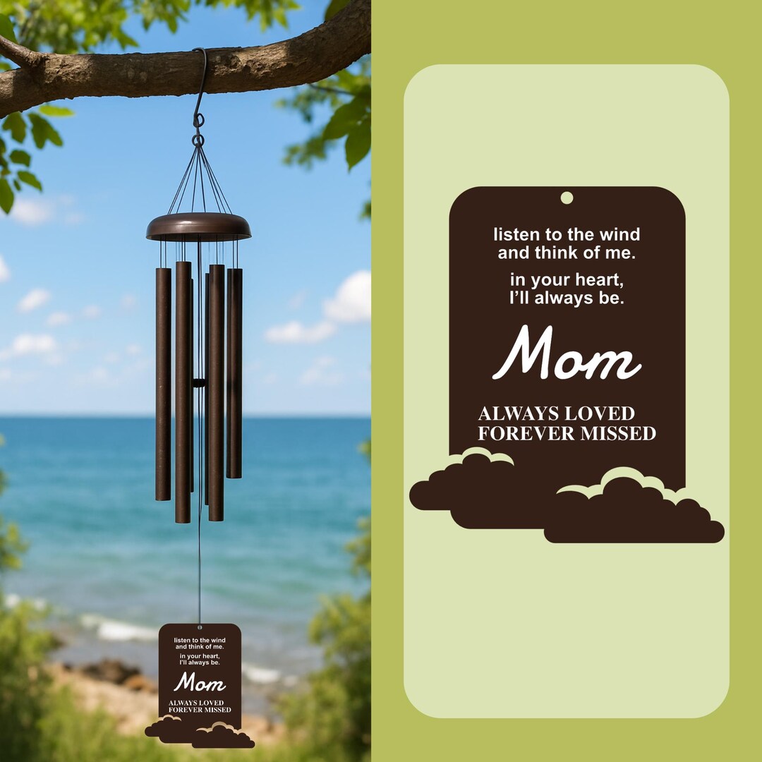 Memorial Wind Chimes | Personalized Memorial Wind Chime | in Memory of ...