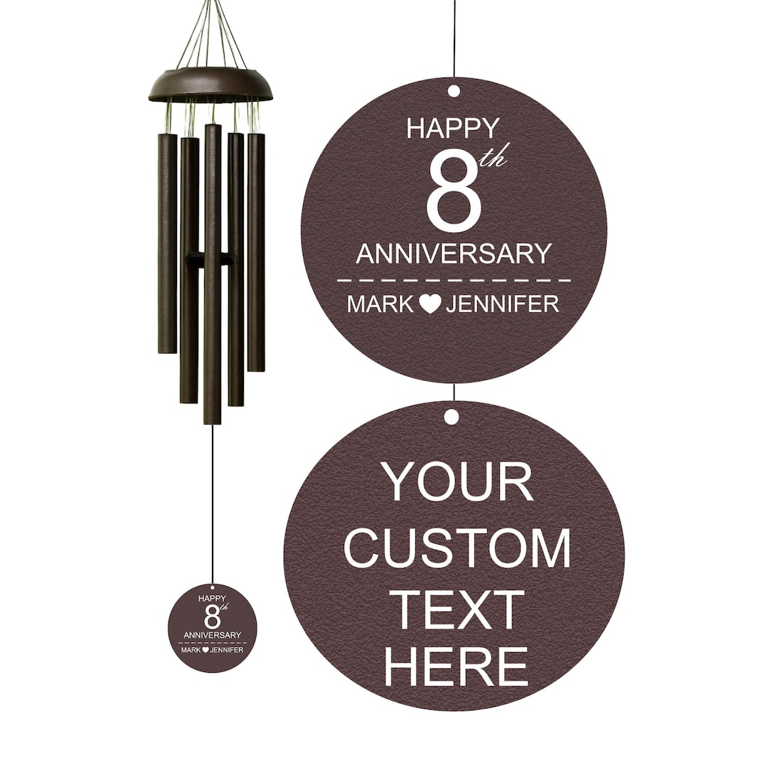 Personalized Wind Chime , Anniversary Gifts , Wedding Gifts , Custom ...