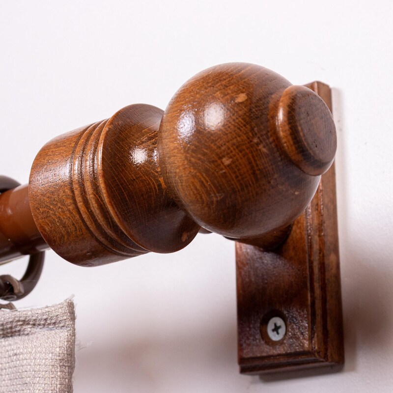 Curtain Bracket Wood - Etsy