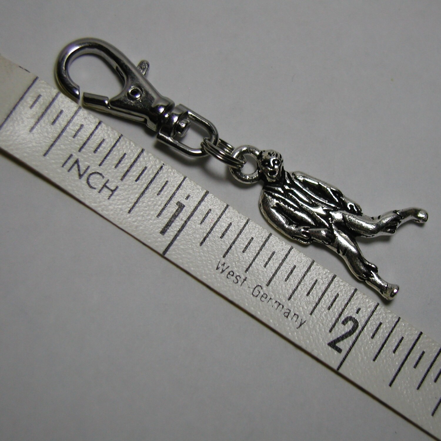 Zombie Zipper Pull Backpack Clip Purse Charm Silver Key Chain Fob - Etsy