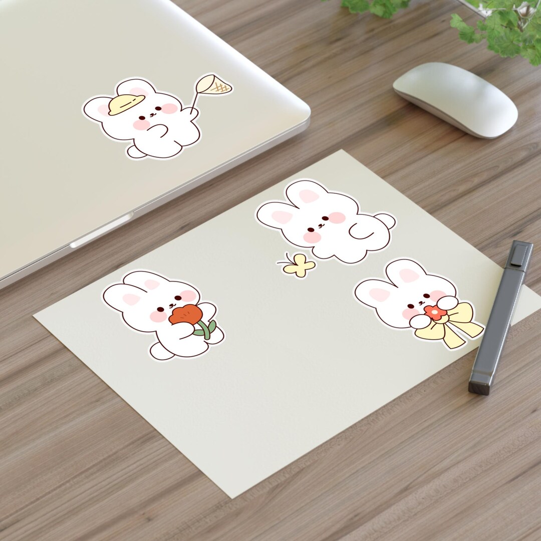 Cute Bunny Sticker Sheets for Scrapbooking, Journaling, Crafts, Planner ...