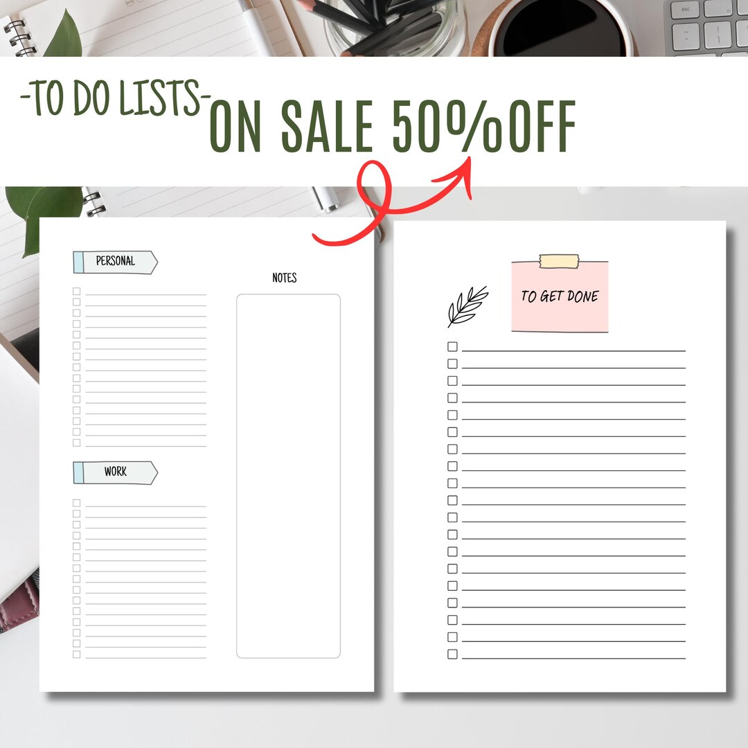 TO DO LIST Printable, Stop Forgetting Tasks and Random Ideas, Use These ...