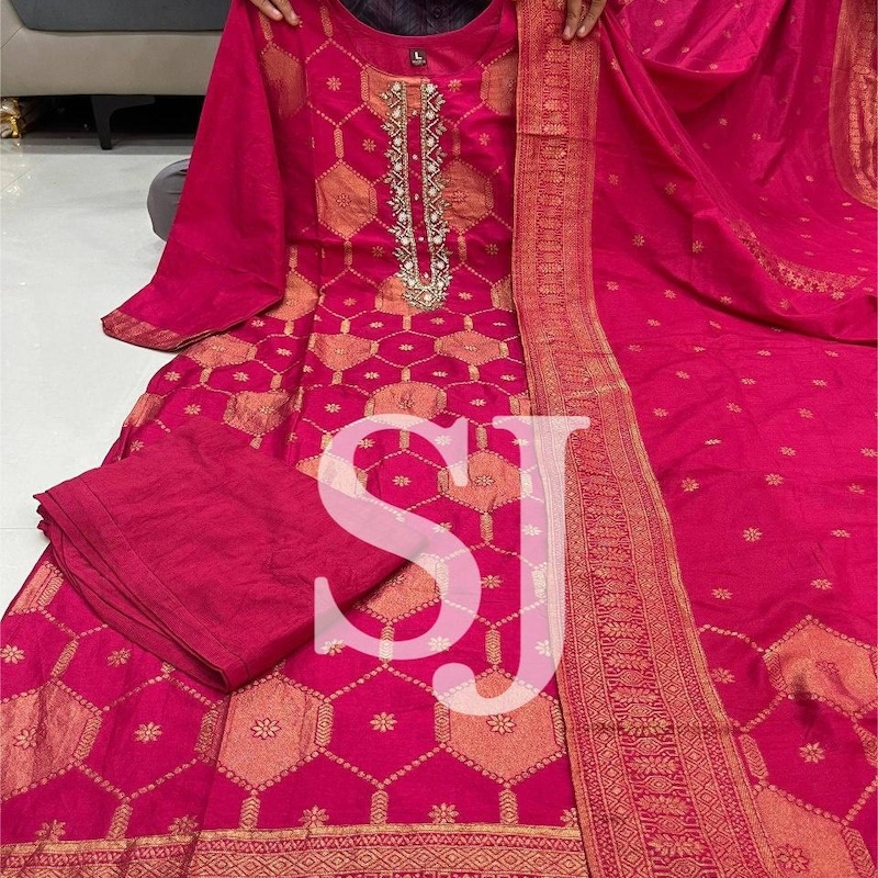 Women Red Suit Salwar - Etsy UK