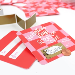 Scratch-off Valentines // MAKE YOUR OWN Retro Checker Valentines ...