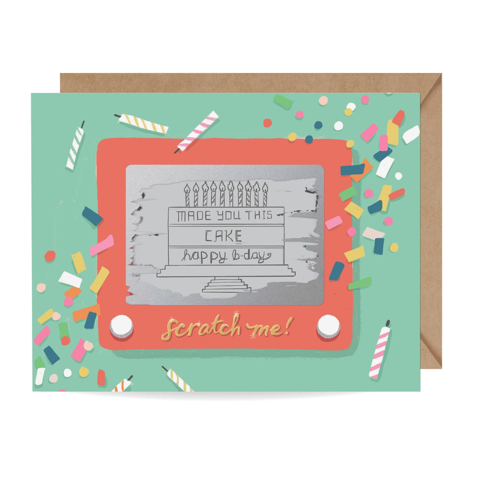 Birthday Scratch-a-sketch Scratch-off // Birthday Card - Etsy