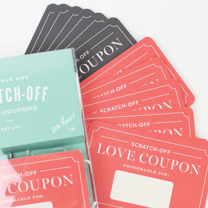 Scratch-off Love Coupons // DIY Valentines Love Coupons Sexy - Etsy