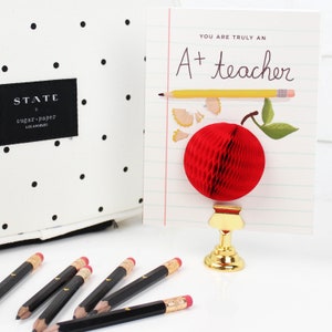 Pop-up Teacher Card // Teacher Appreciation, Teacher Thank You Card ...